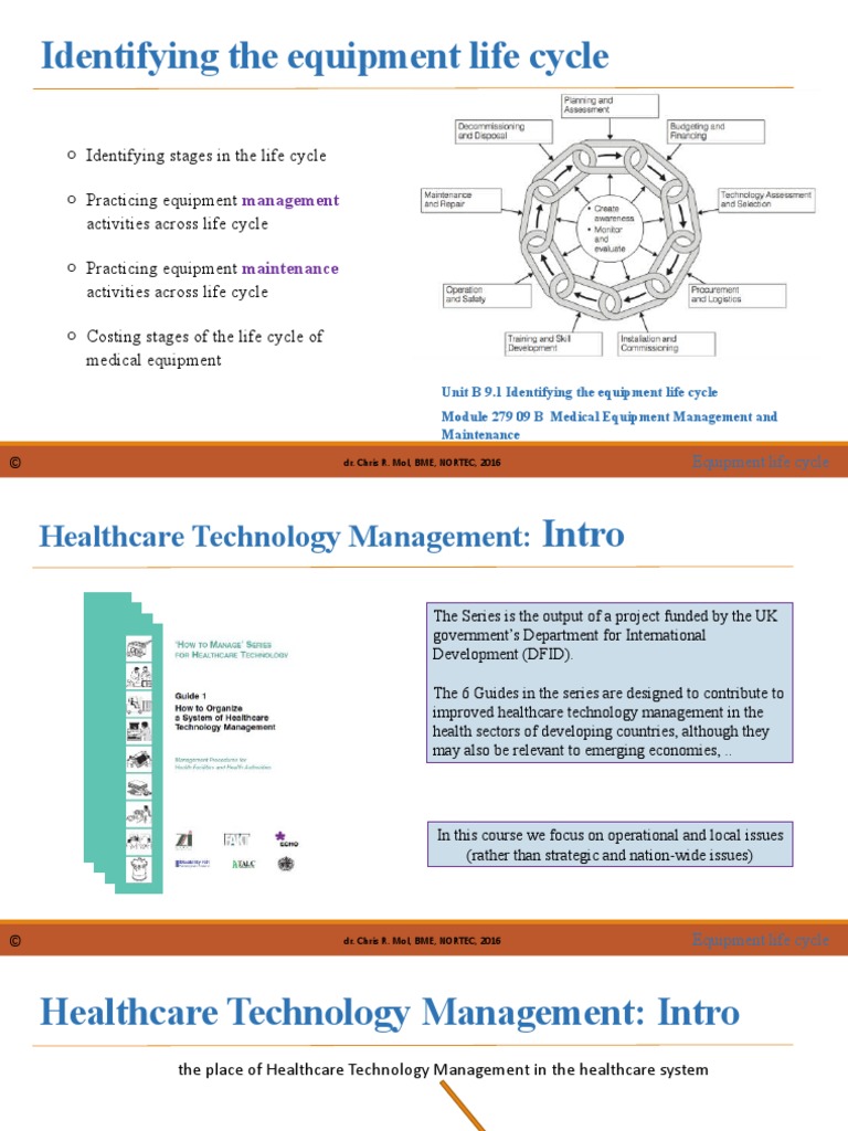 M&M Life Cycle Manual | PDF | Medical Device | Life Cycle Assessment