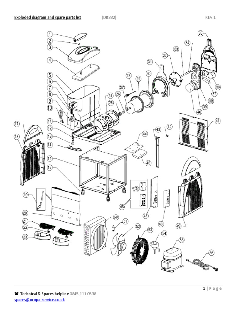 Slush Machine Exploded Diagram | PDF | Machines | Mechanical Engineering