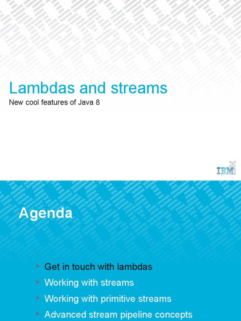 Java 8 Features: Lambdas & Streams Guide | PDF | Anonymous Function | Method (Computer Programming)