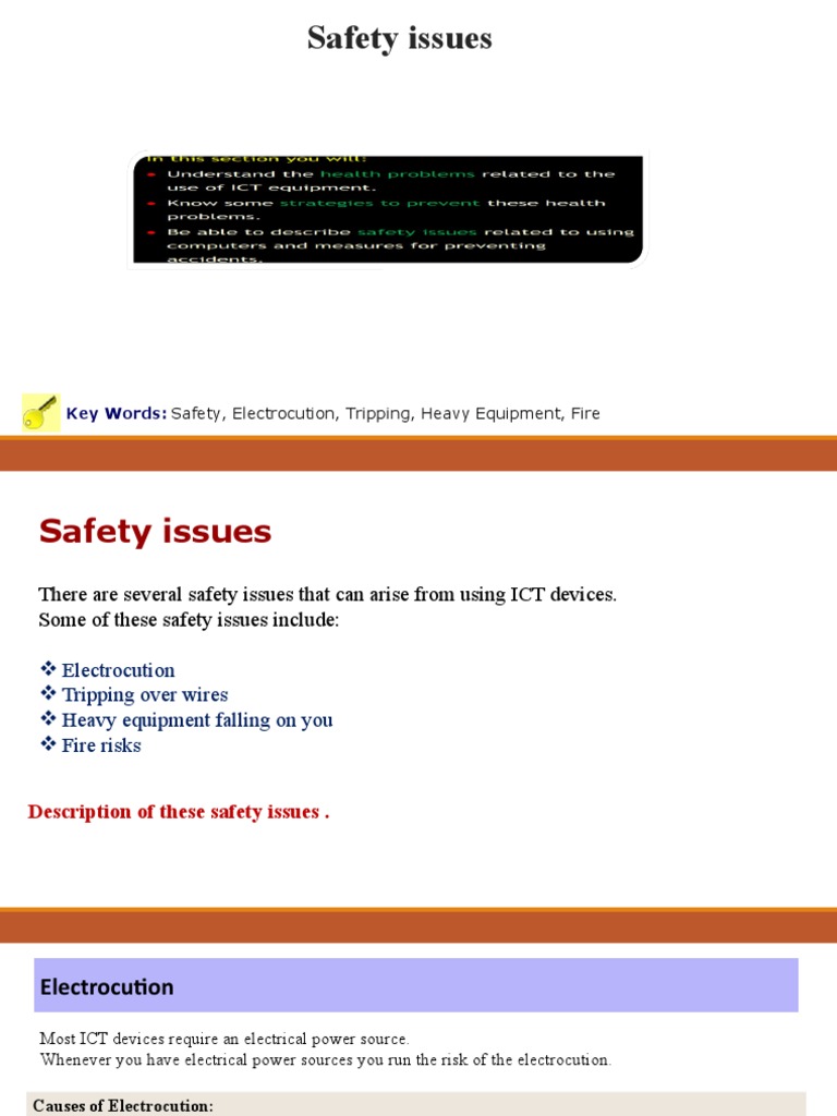 ICT Safety: Hazards and Prevention | PDF