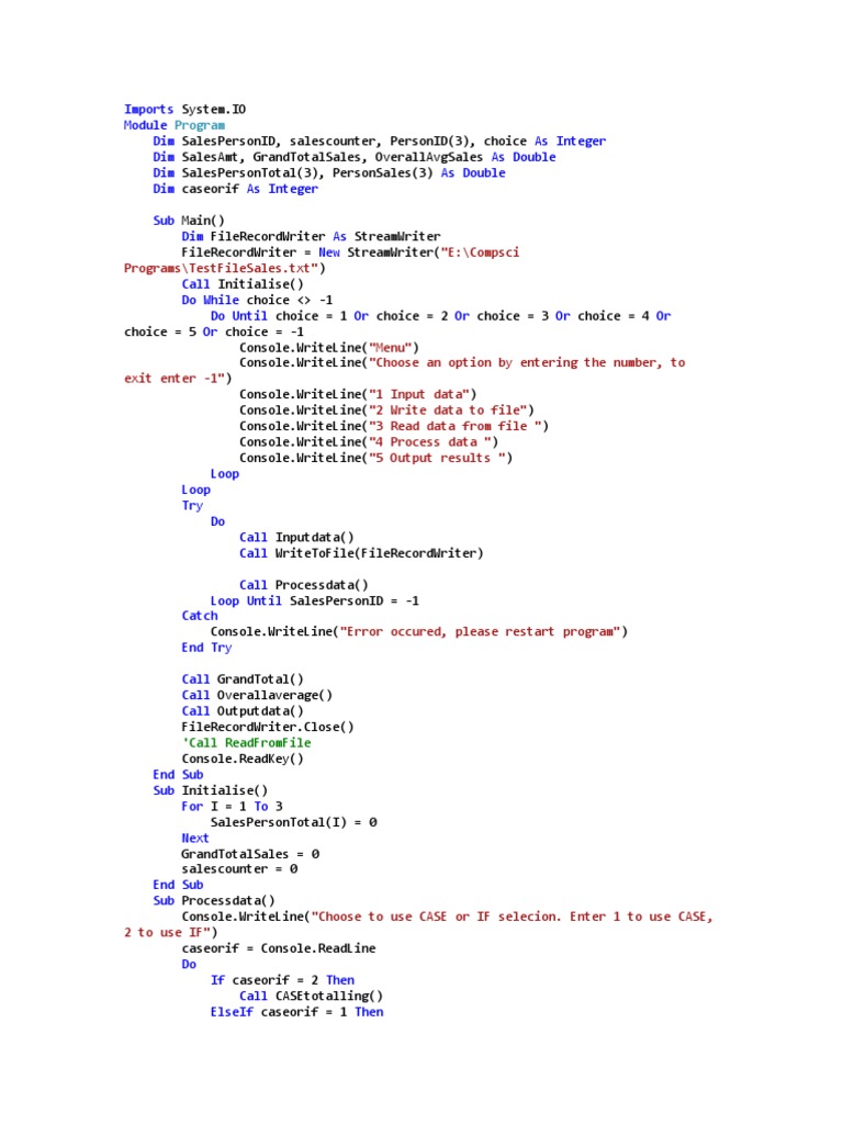 Sales Full Program | PDF | Software Engineering | Computer Programming