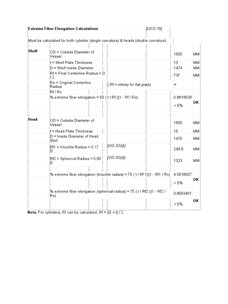 Extreme Fiber Elongation Calculations | Download Free PDF | Geometry ...
