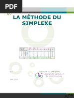 Cours 4 - Méthode de Simplexe | PDF | Optimisation linéaire | Programmation informatique