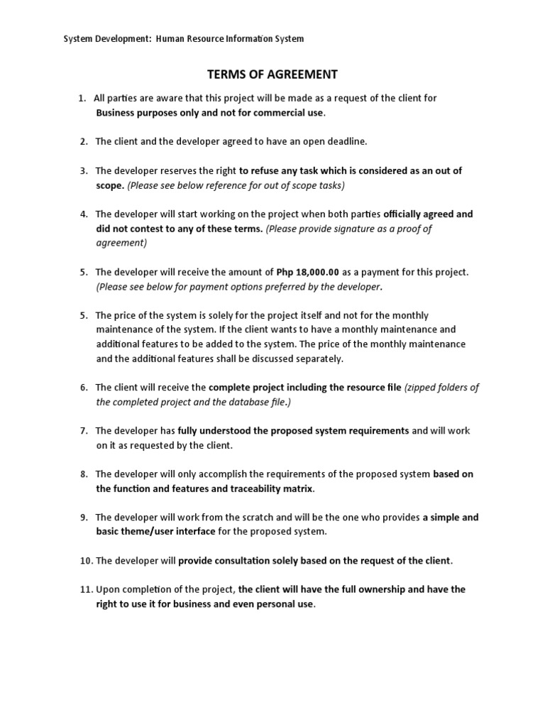 Terms of Agreement | PDF | Computing | Software