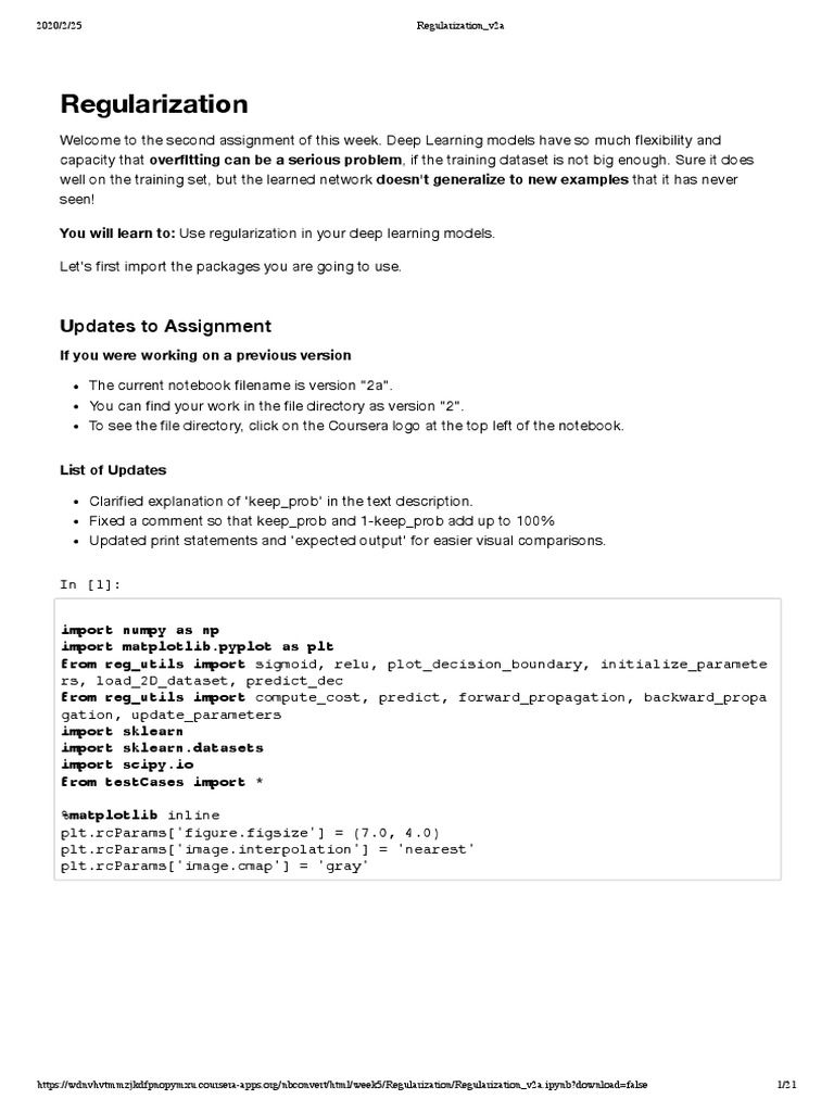 Regularization Updates To Assignment Pdf Parameter Computer 4335