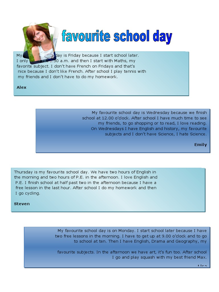 My Favourite School Day - 60588 | PDF