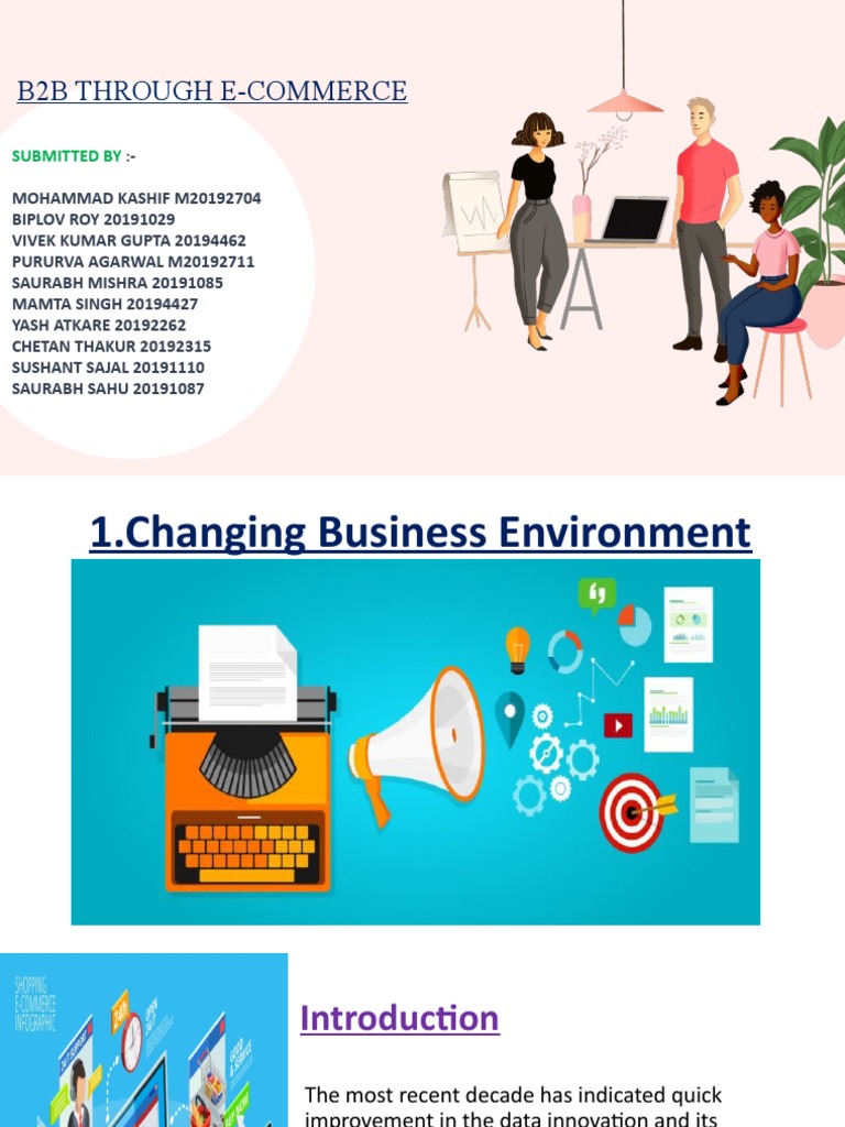 B2B Through E-Commerce: Submitted by | PDF | E Commerce | Electronic Data Interchange