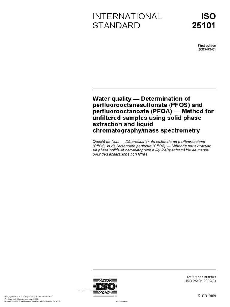 Iso 25101-2009 PDF | PDF | Liquid Chromatography–Mass Spectrometry ...