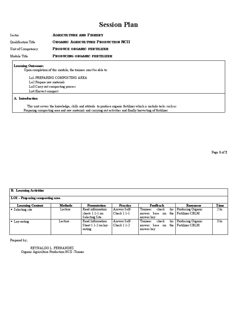 Organic Fertilizer Production Guide | PDF