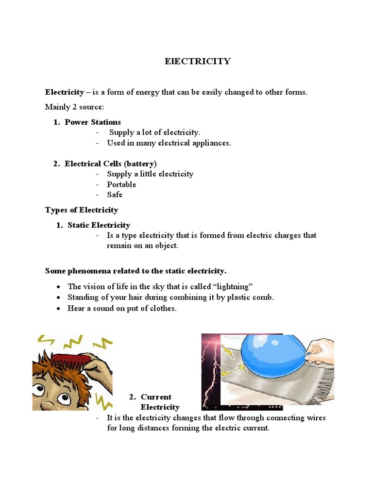 Electricity: Electricity - Is A Form of Energy That Can Be Easily ...