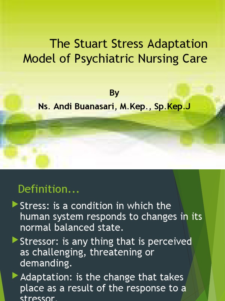 Stress Adaptation Concept UNSRAT | PDF | Stress (Biology) | Mental Health