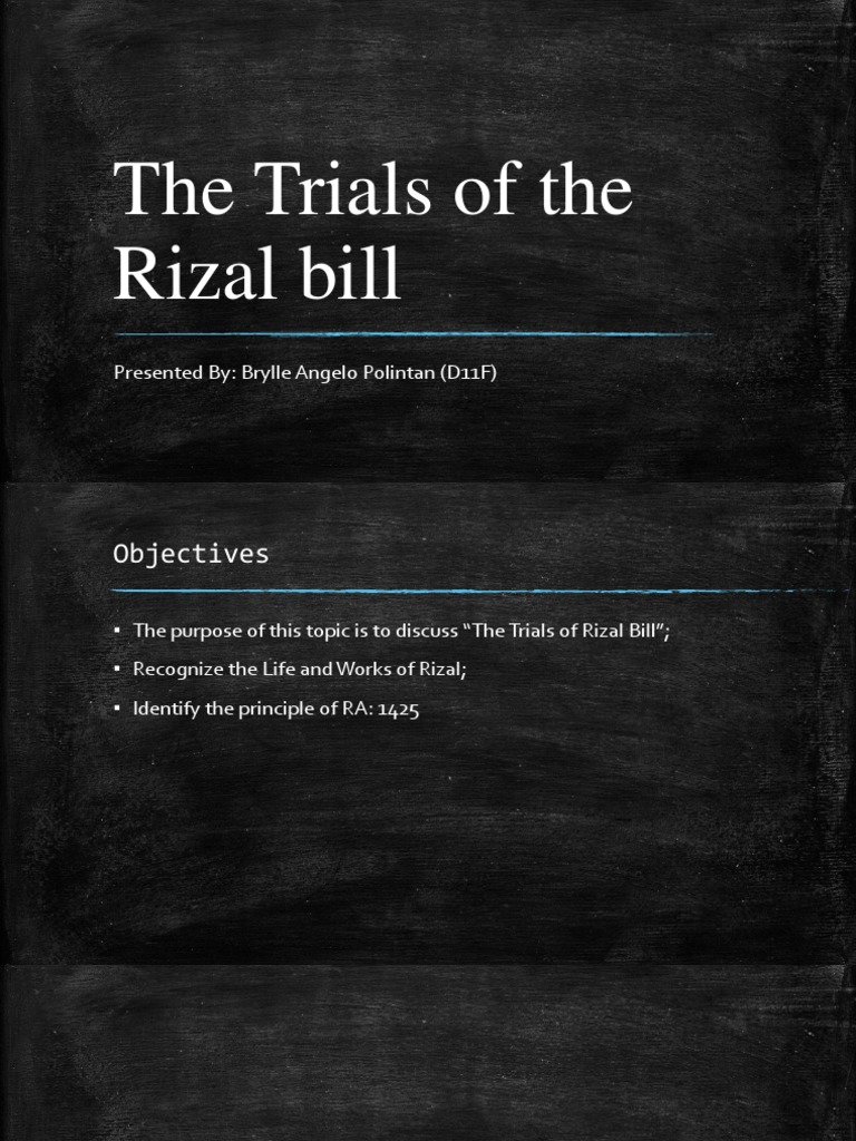 The Trials of The Rizal Bill | PDF | Religion And Belief