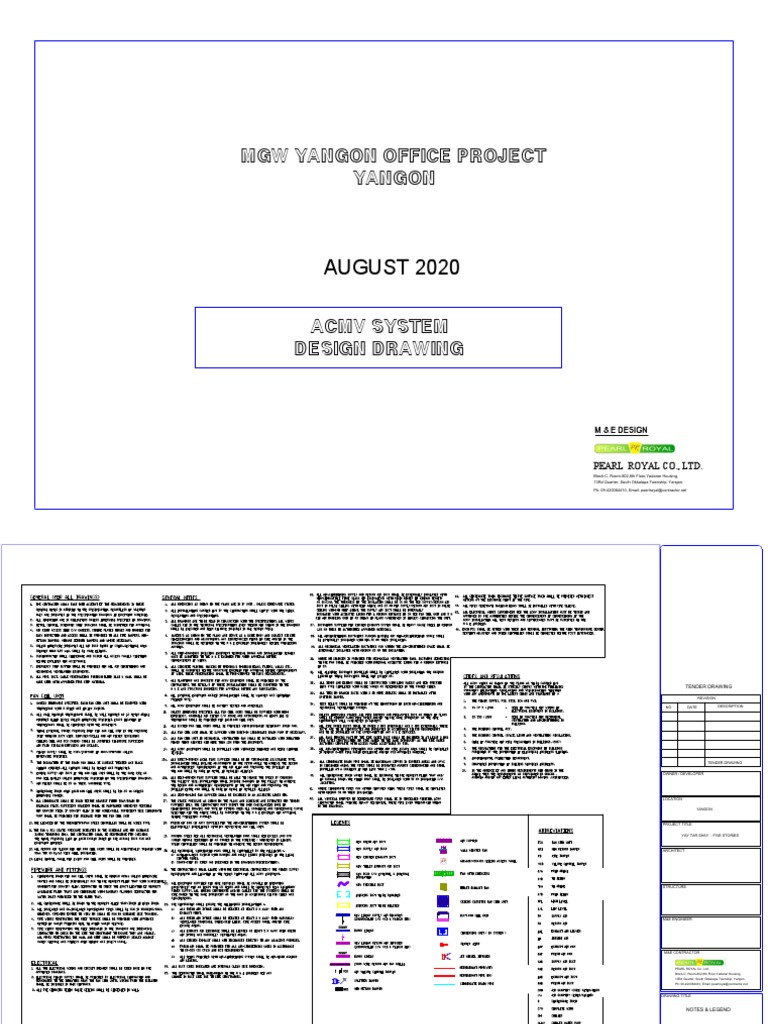 MGW Yangon Office - Acmv Design - Aug 2020 | PDF