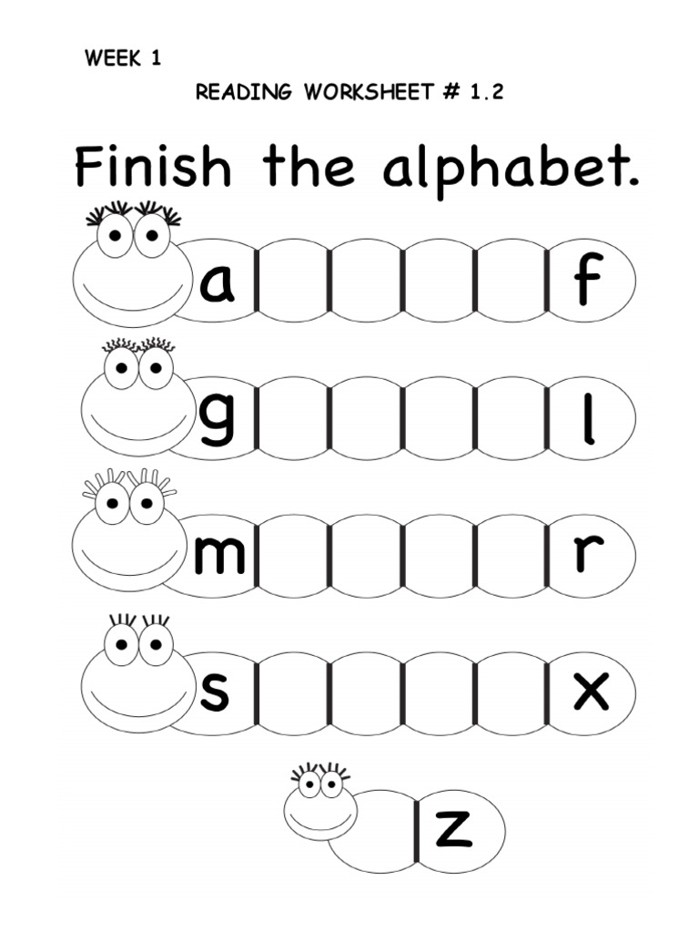 k2 Worksheets WK 1.2 | PDF