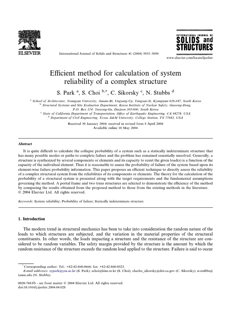 System Reliability - Complex Structures | PDF | Reliability Engineering ...