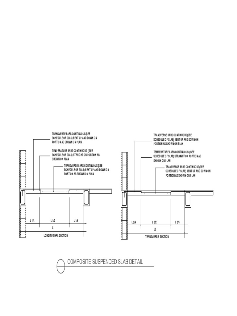 Composite Suspended Slab Detail | PDF