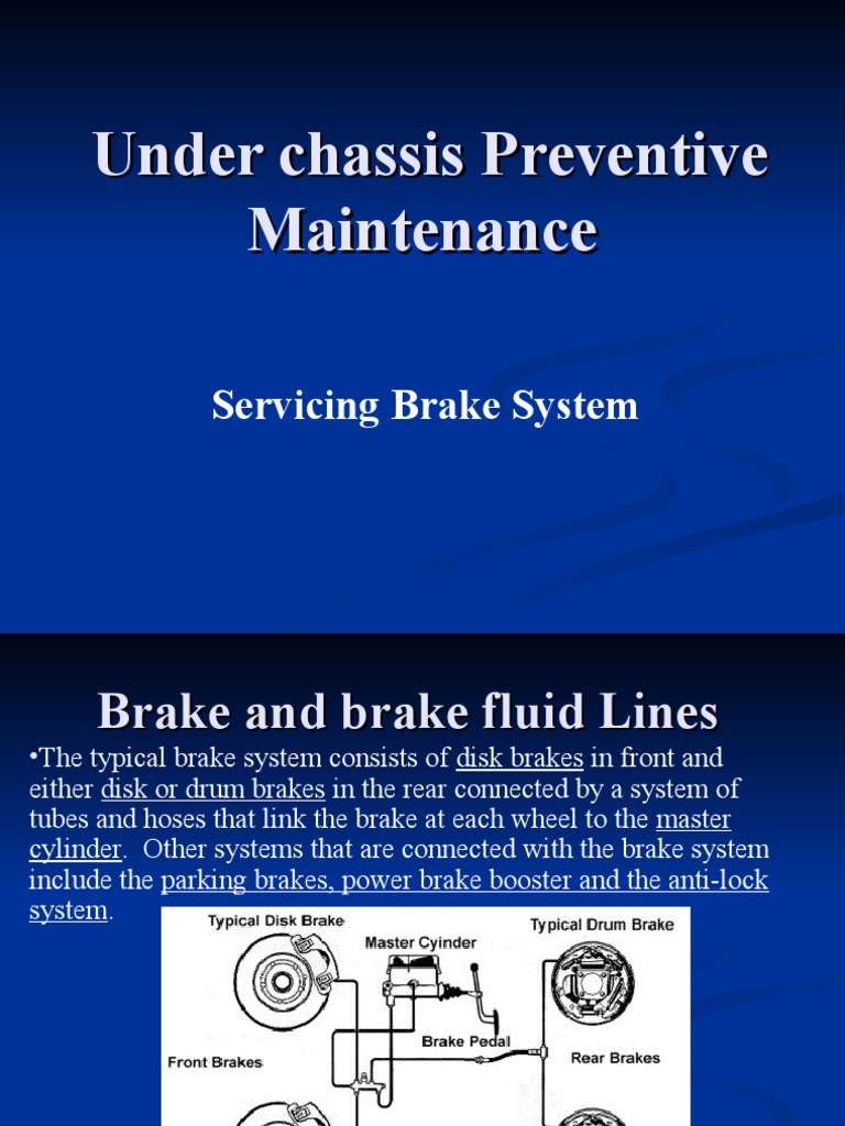 Servicing Brake System | PDF | Brake | Equipment