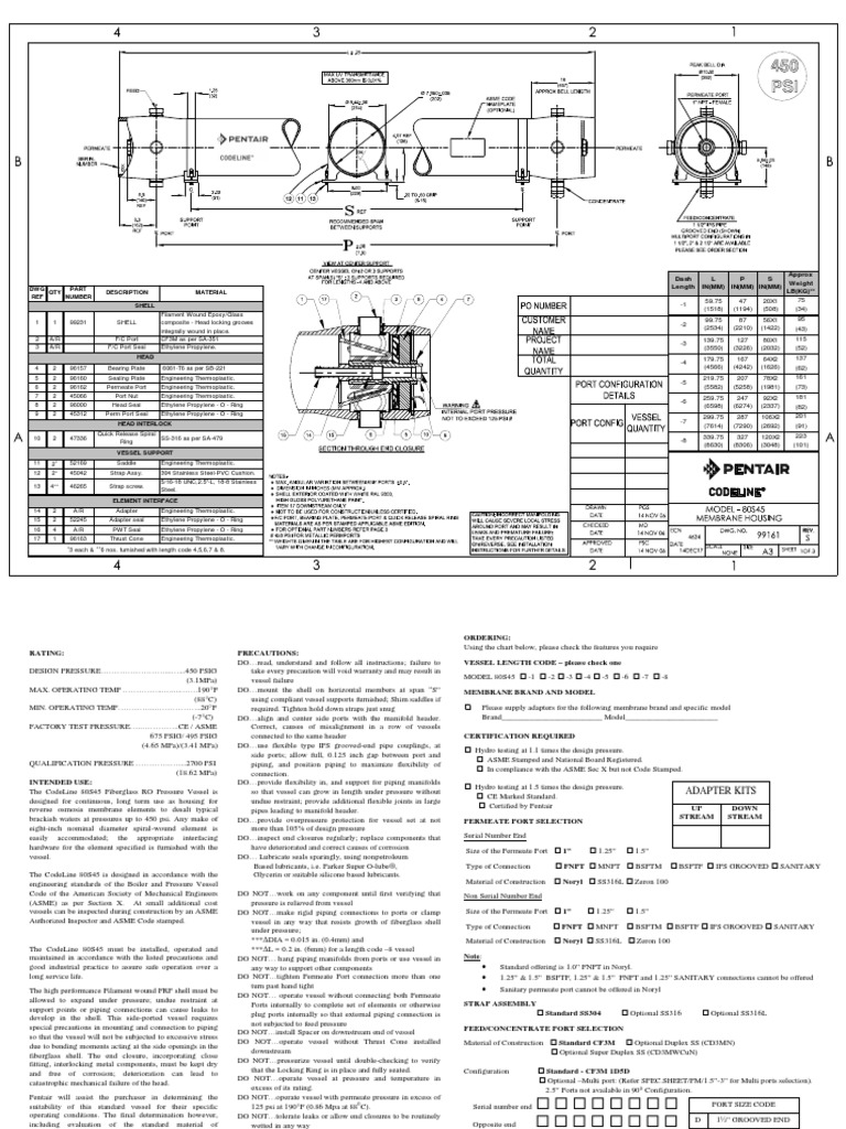 Codeline Drawing 80S45 PDF | PDF | Stainless Steel | Pipe (Fluid Conveyance)