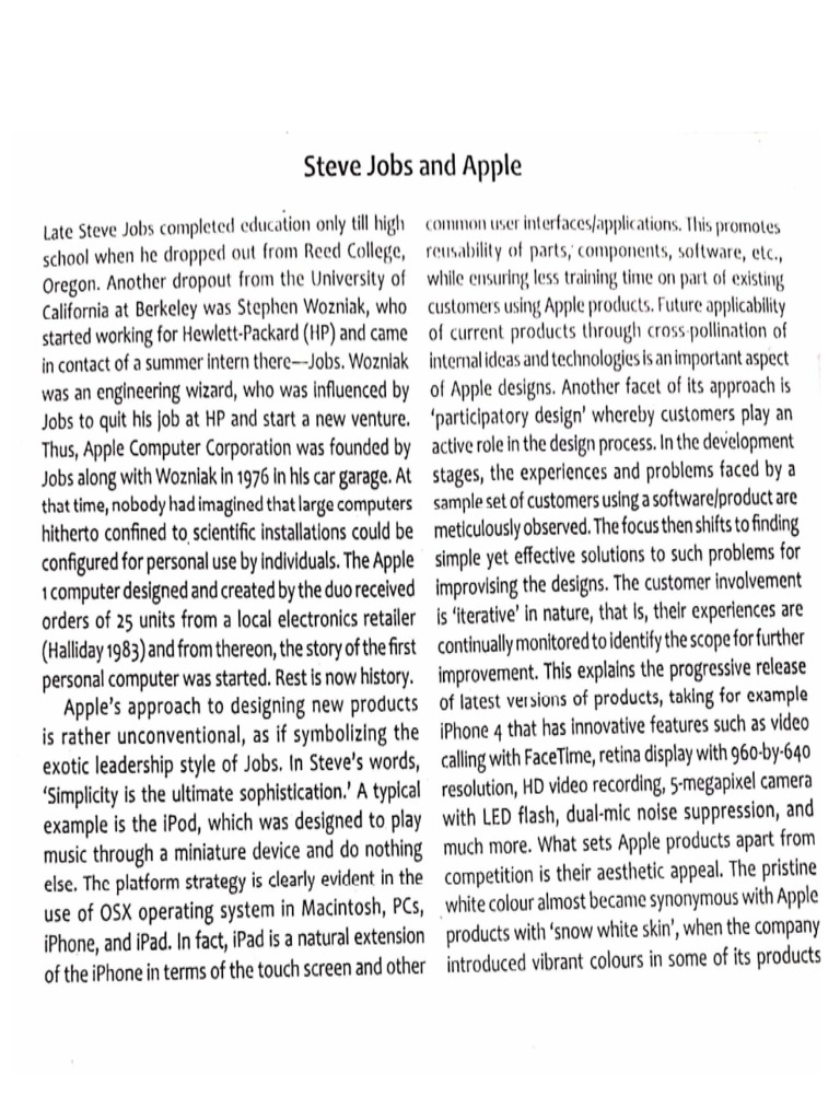 Case Study Product Design Apple | PDF
