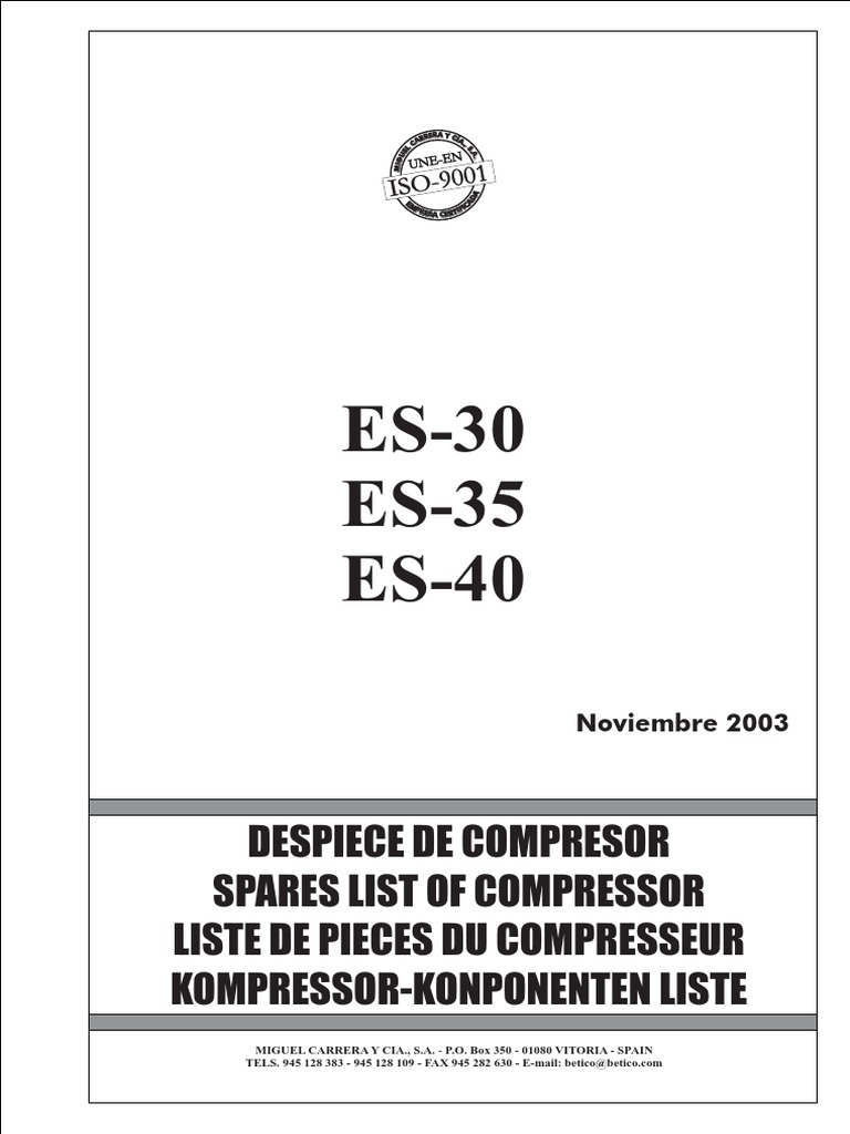 Betico Compressor | PDF | Motores | Tecnologías de gas
