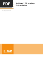 Kolliphor ELP: Technical Information | PDF | Solubility | Sterilization ...