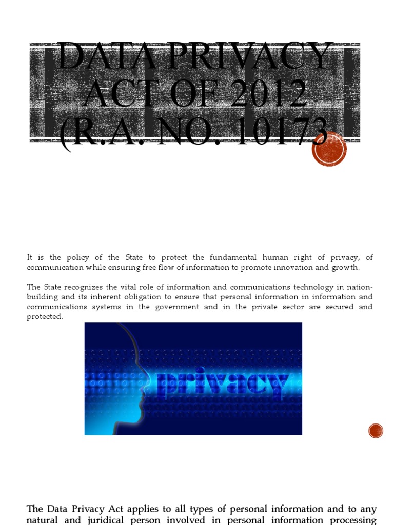 Data Privacy Act of 2012 | PDF | Cybercrime | Information