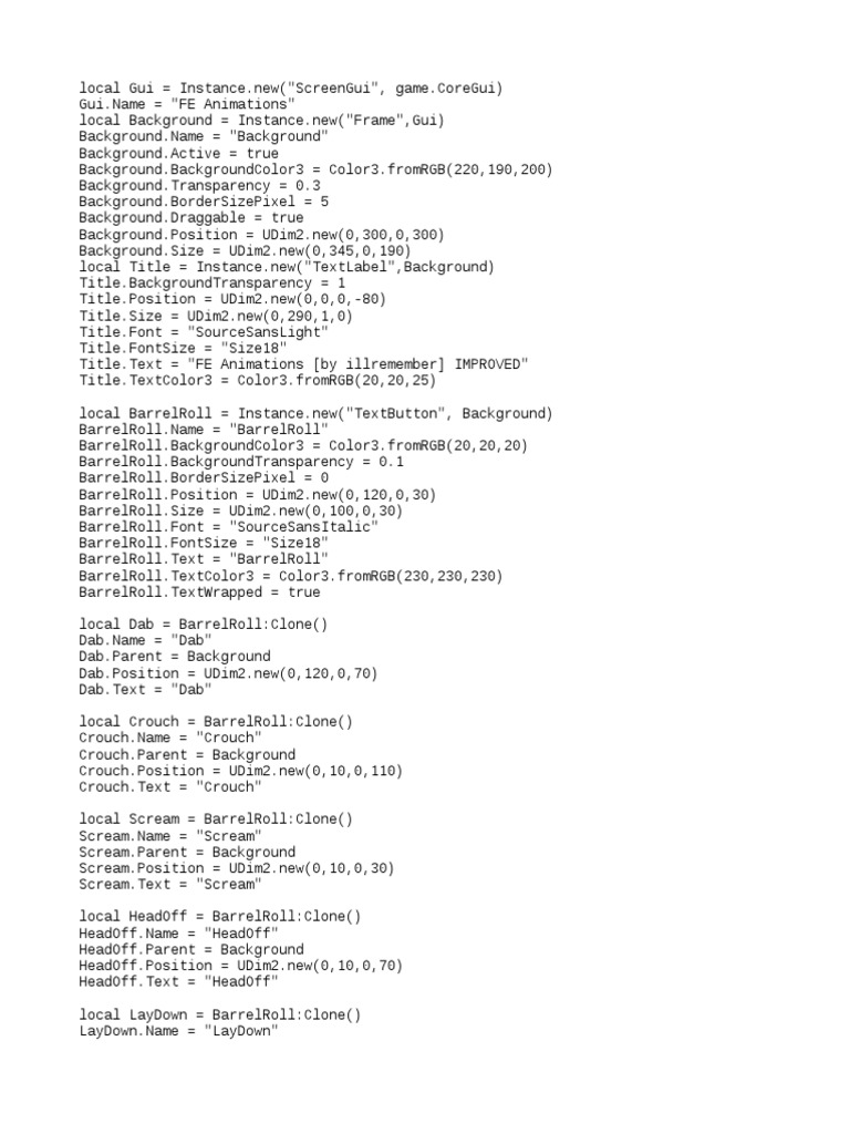 (FE) Animations Gui 1 | PDF | Teaching Methods & Materials | Computers