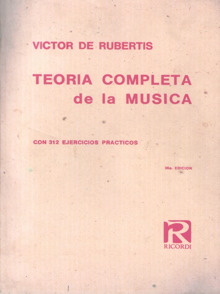 Rubertis De, Victor - Teoría Completa de La Música PDF | PDF