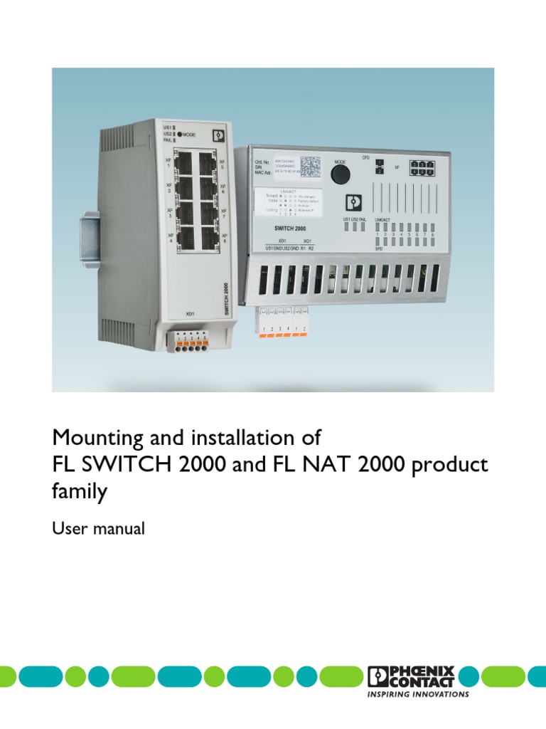 Um en HW FL Switch 2000 Mounting and Installati 108997 en 01 | PDF ...