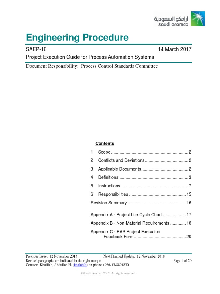 Saep 16 PDF | PDF | Specification (Technical Standard) | Scada