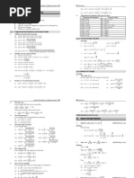 Math 30-1 Formula Sheet | PDF | Logarithm | Trigonometric Functions