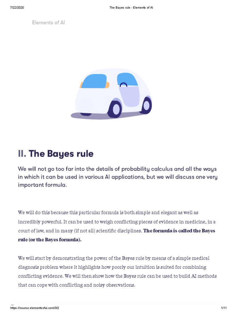 Bayes Rule Explained for AI Applications | PDF | Odds | Sensitivity And ...