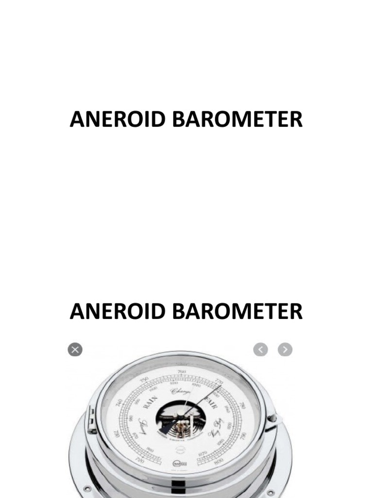 Aneroid Barometer | PDF | Pressure Measurement | Vacuum