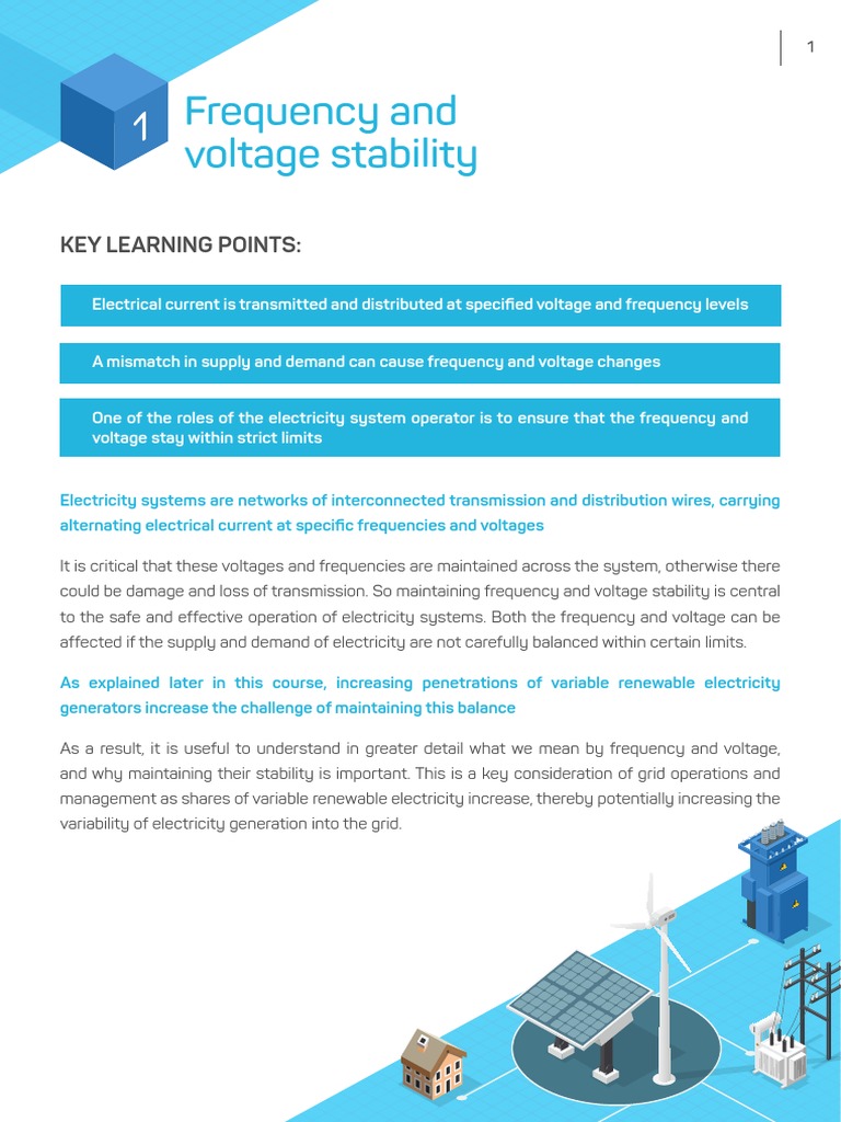 Frequency and Voltage Stability: Key Learning Points | PDF | Electric Power Transmission ...