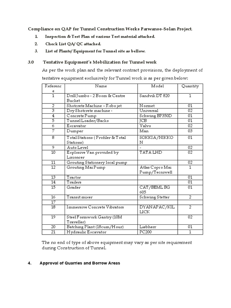 As Per The Work Plan and The Relevant Contract Provisions, The ...