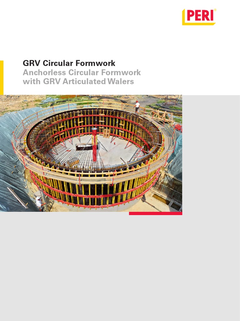 Anchorless Circular Formwork With GRV Articulated Walers | PDF | Nut ...