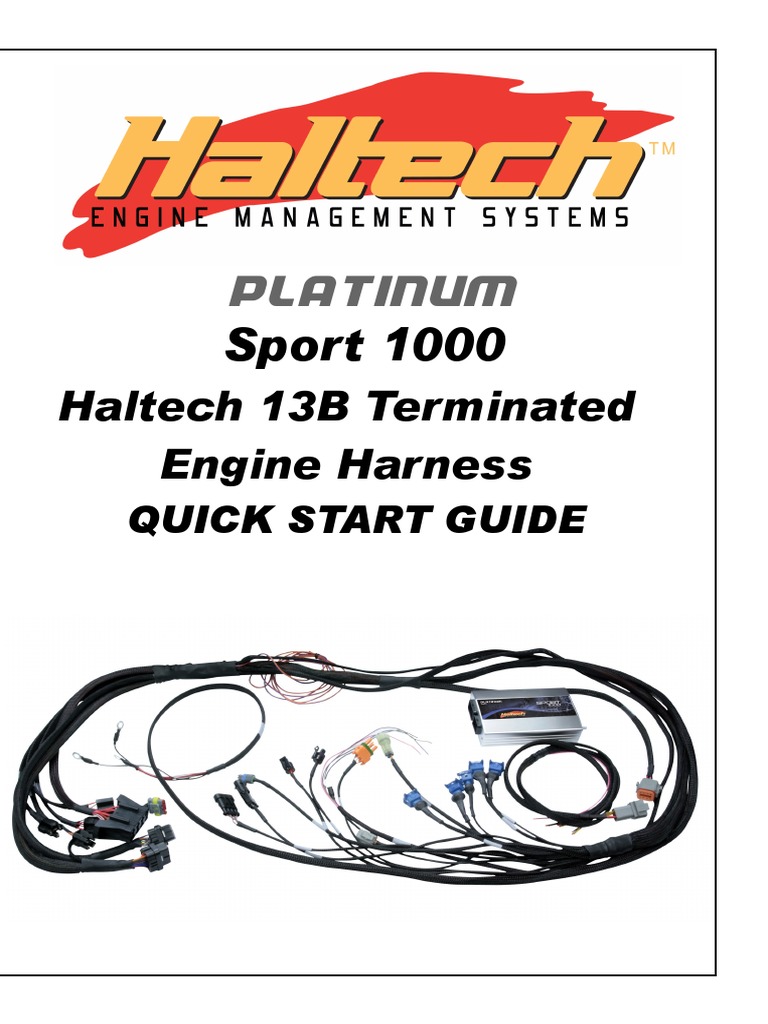 Haltech Sport 1000 Mazda rx7 | PDF | Ignition System | Throttle