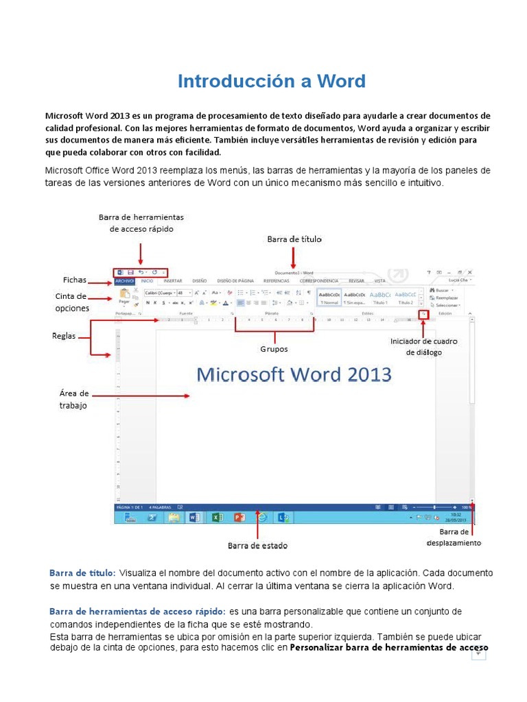 Guía de Microsoft Word 2013: Funciones Clave | PDF | Microsoft Word ...