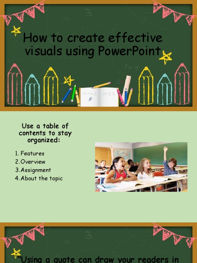 how to create effective visuals