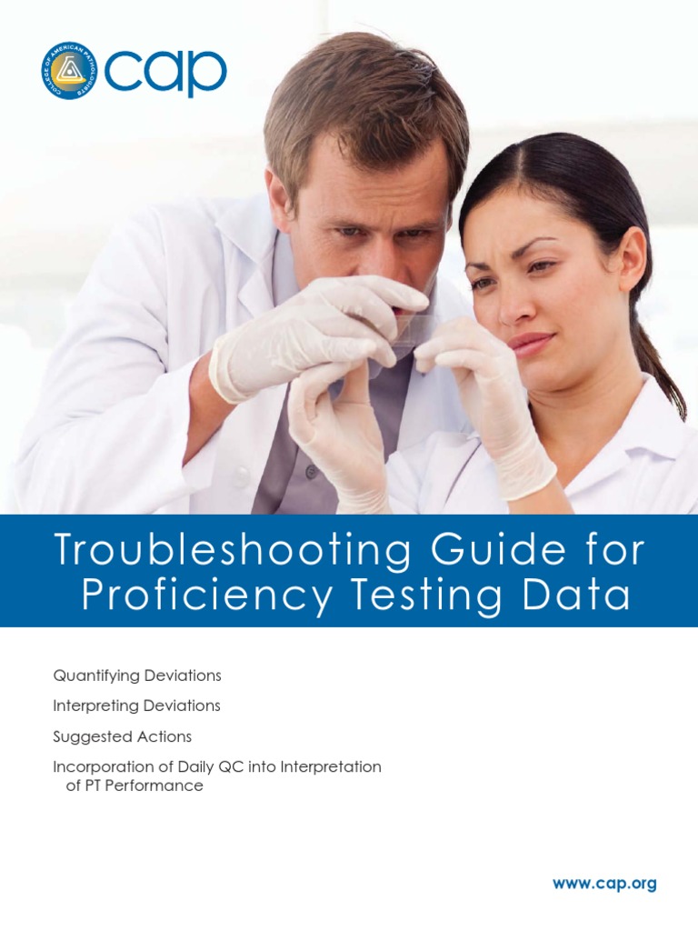 Troubleshooting Guide For Proficiency Testing Data | PDF | Health ...