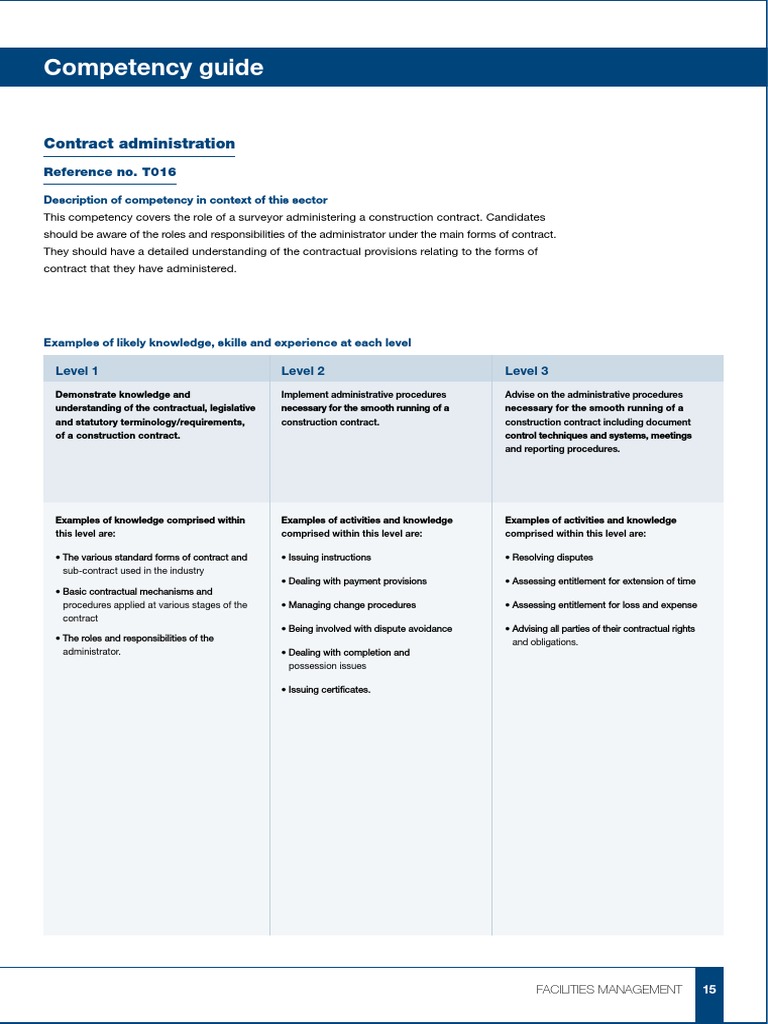 Competency Guide: Contract Administration | Download Free PDF ...