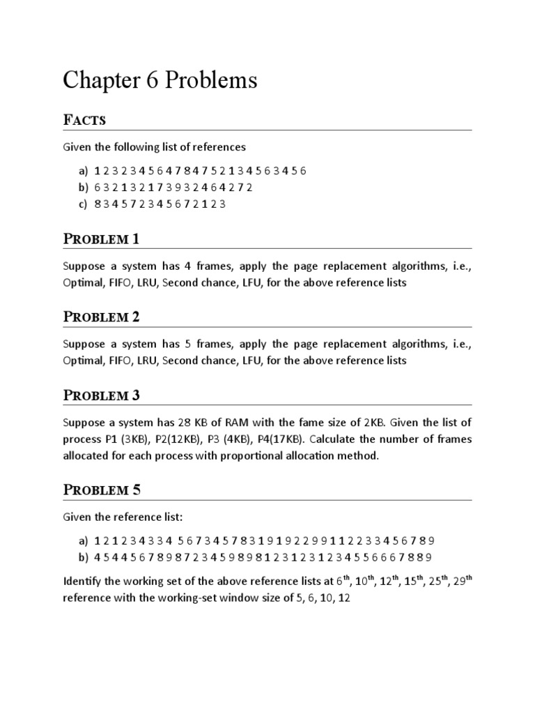 Chapter 6 Problems | PDF