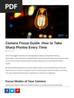 Focus and Recompose Technique | PDF | Autofocus | Digital Camera Modes