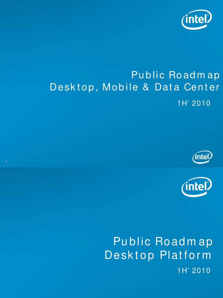 Intel Roadmap | PDF | Intel | Areas Of Computer Science