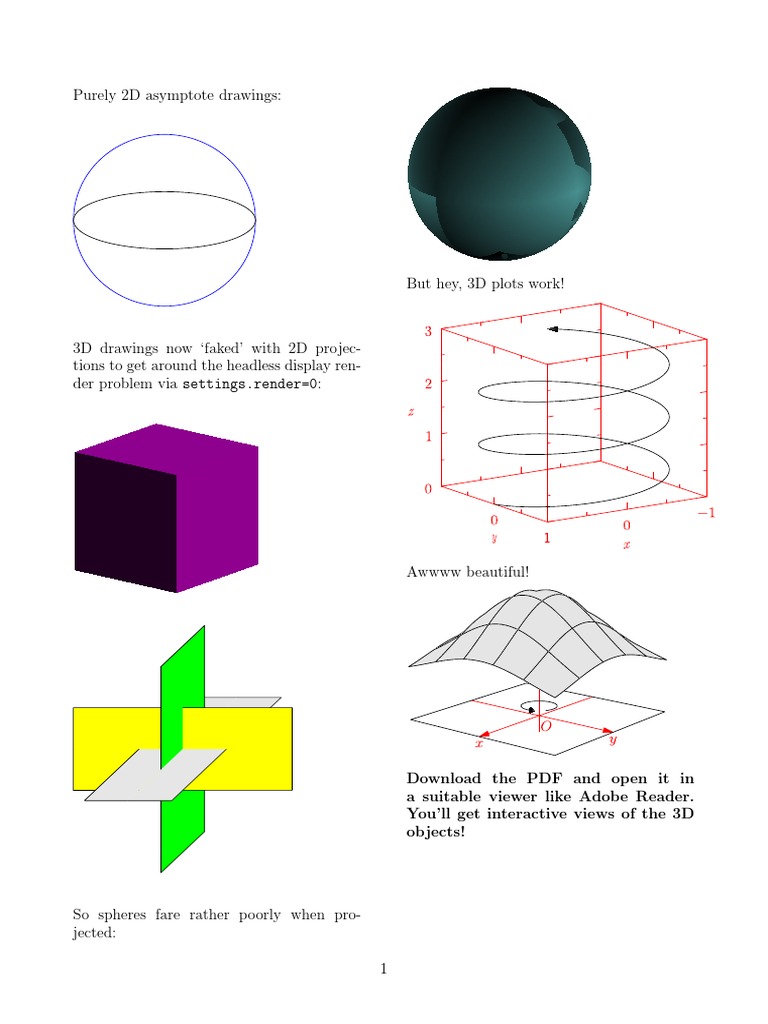 Asymptote 3d Graphics PDF | PDF