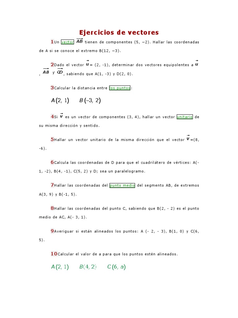 Vectores | PDF | Vector Euclidiano | Triángulo