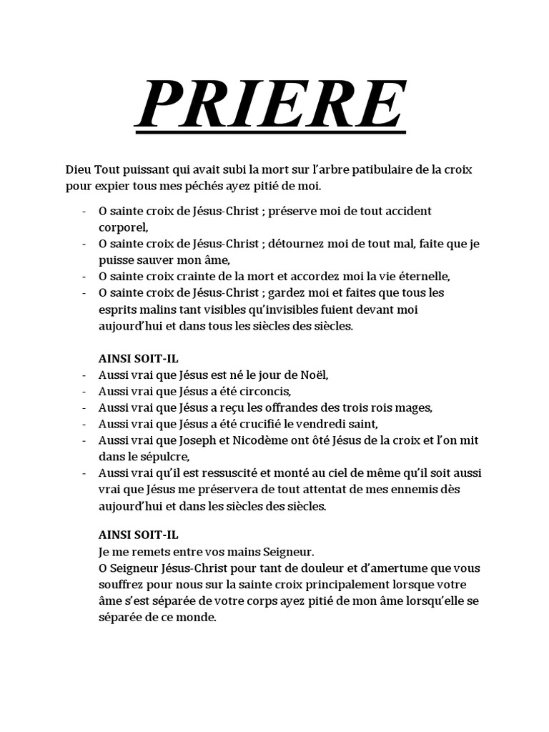 PRIERE | PDF