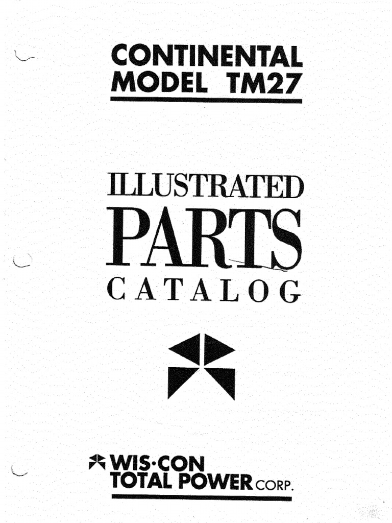 Continental Engines F209 Engine Service Manual