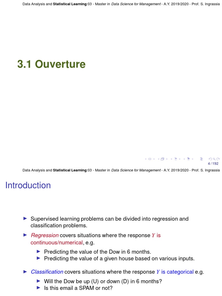 Classification and Regression Problems in Data Science | PDF ...
