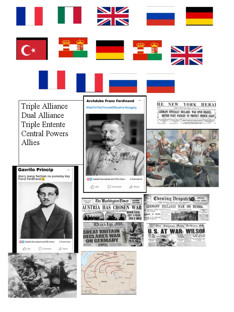 Triple Alliance Dual Alliance Triple Entente Central Powers Allies | PDF